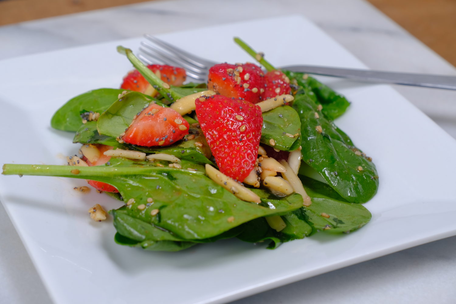 Strawberry Spinach Salad | Meatless Makeovers