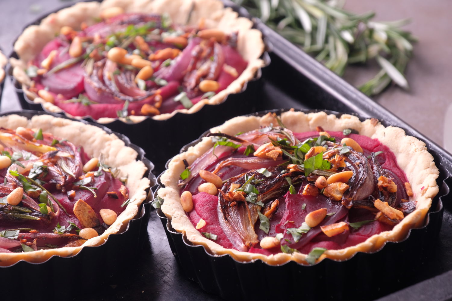 Beetroot & Red Onion Tartlets | Meatless Makeovers