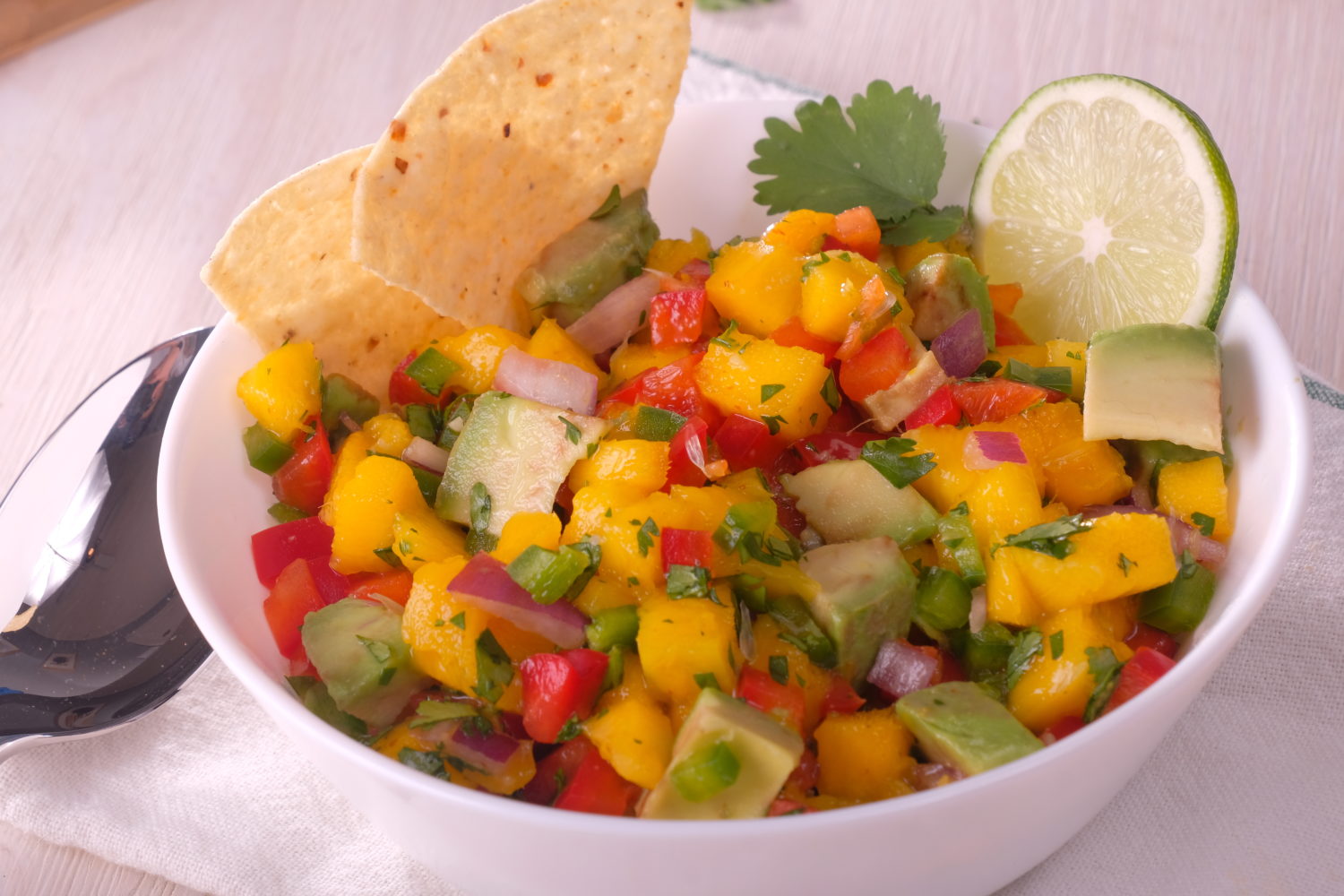 The Best Mango Sriracha Salsa | Meatless Makeovers
